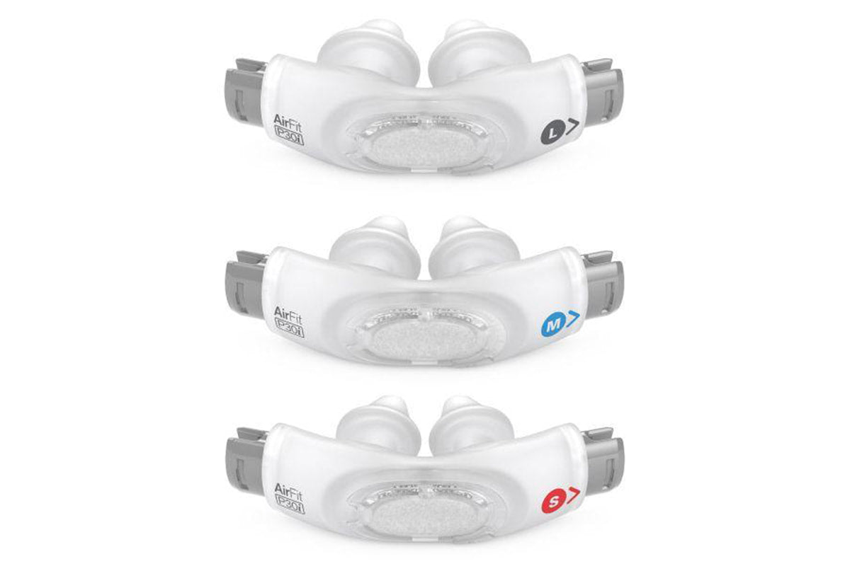 ResMed AirFit P30i Nasal Pillow CPAP Sleep Apnea Mask Starter Pack- AD ...